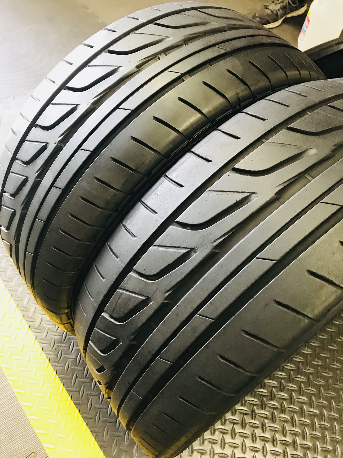 2 USED 225/45R17 Bridgestone POTENZA RE760 SPORT WITH 7/32