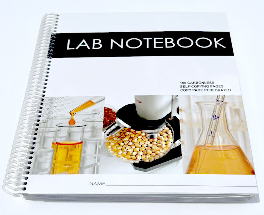 Lab Notebook 100 Pages Spiral Bound Copy Pg Perforated)