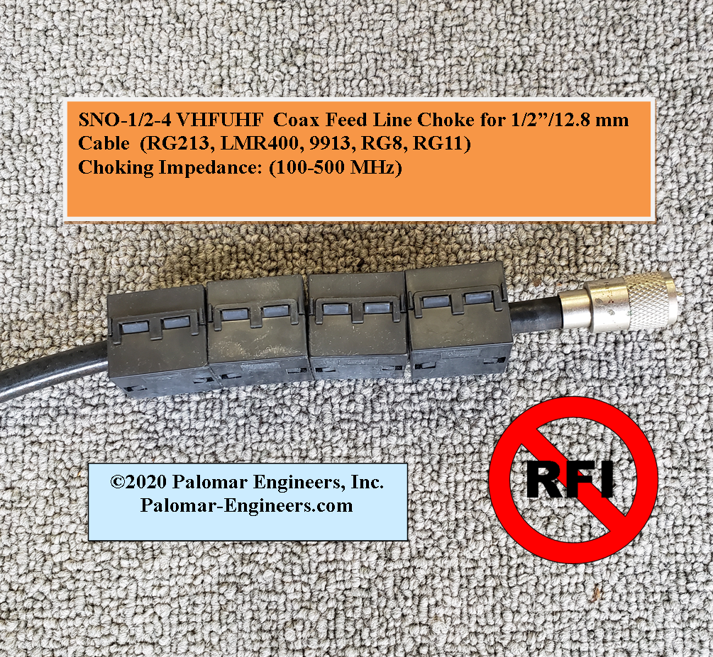 Dual Band VHF UHF Antenna Feed line Choke - J-Pole, Verticals, Hand ...
