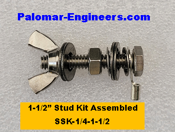 Side or Top Stud Kit - 1/4-20 Stainless Steel - Catalog - Palomar ...