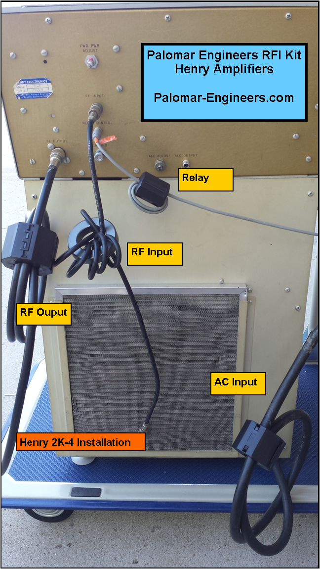 HF Linear Amplifier RFI Kit - Henry 1K, 2K, 3K, 4K, 5K, 8K - 4 Filters ...