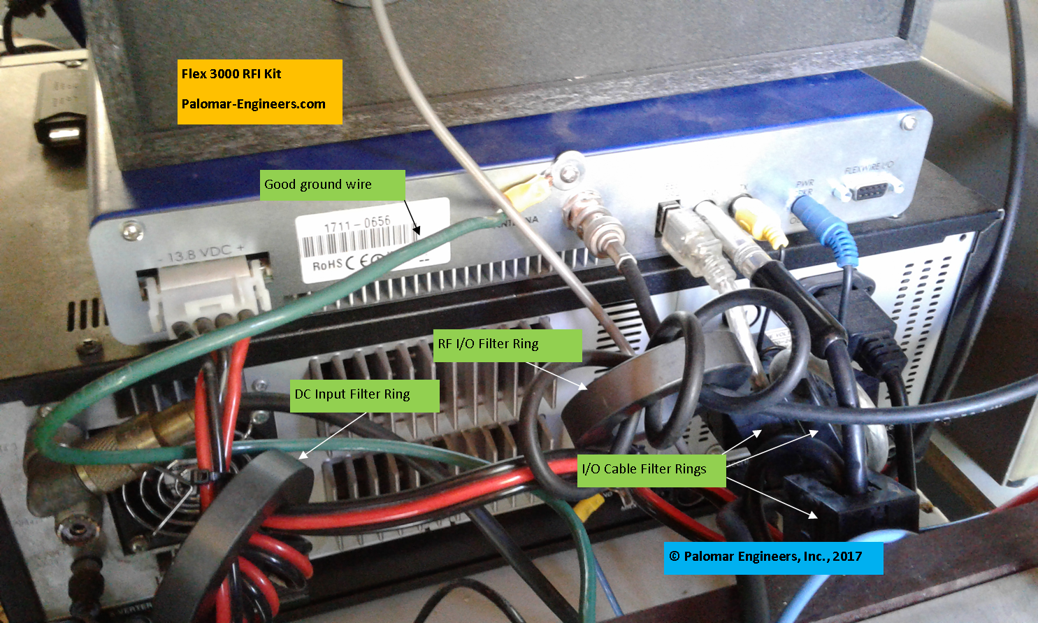 Flex Radio 3000 Transceiver RFI and Noise Reduction Kit, RFI Range 1-60 ...