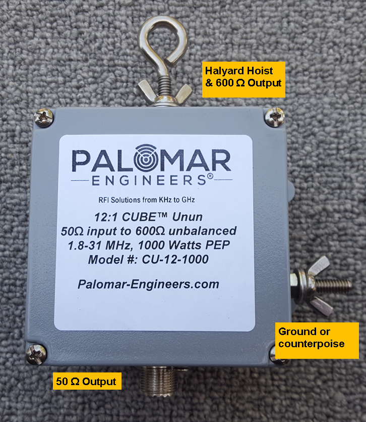 50:600 ohm (12:1) Transformers - 25:1 to 81:1 Baluns/Ununs - Palomar ...