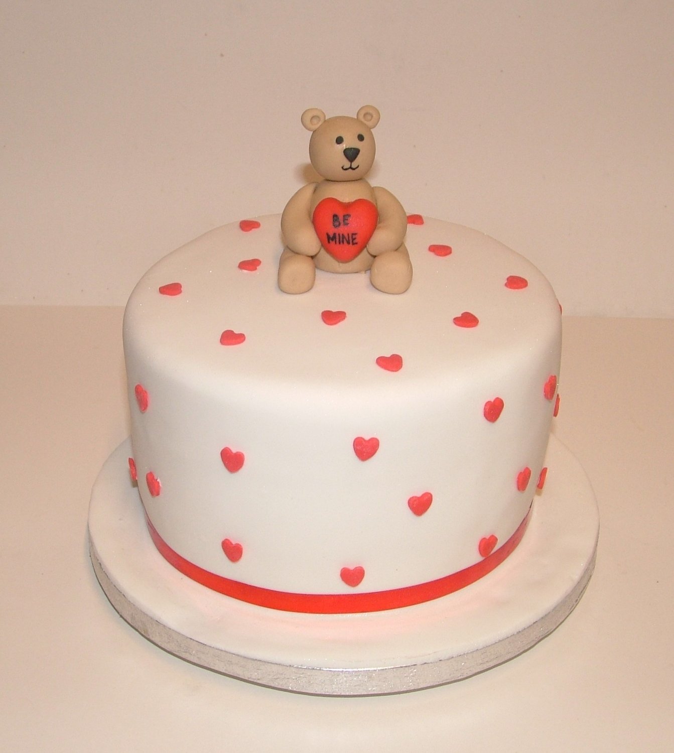 Triple Layer Mini Hearts Cake