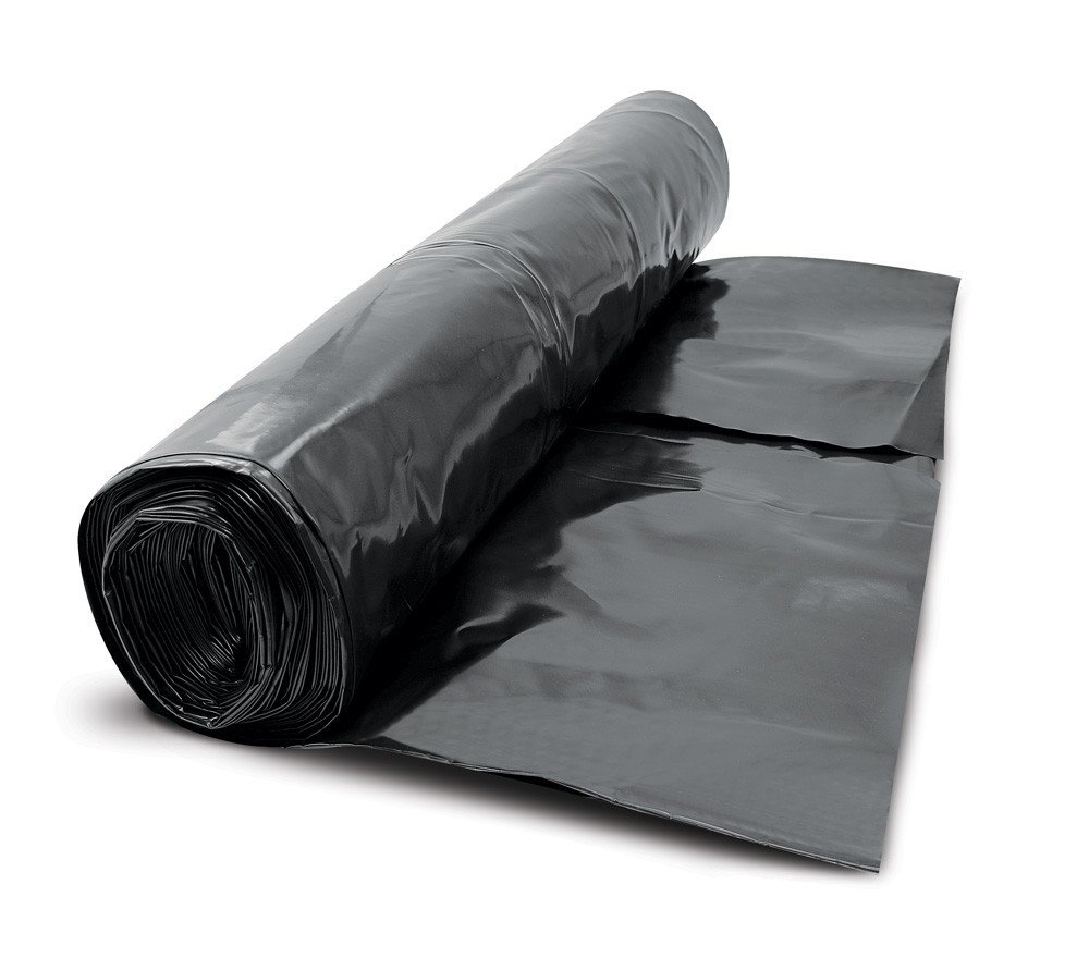 Polythene Dampproof Membrane 4m x 25m x 250 mu (To BBA) Black (141)