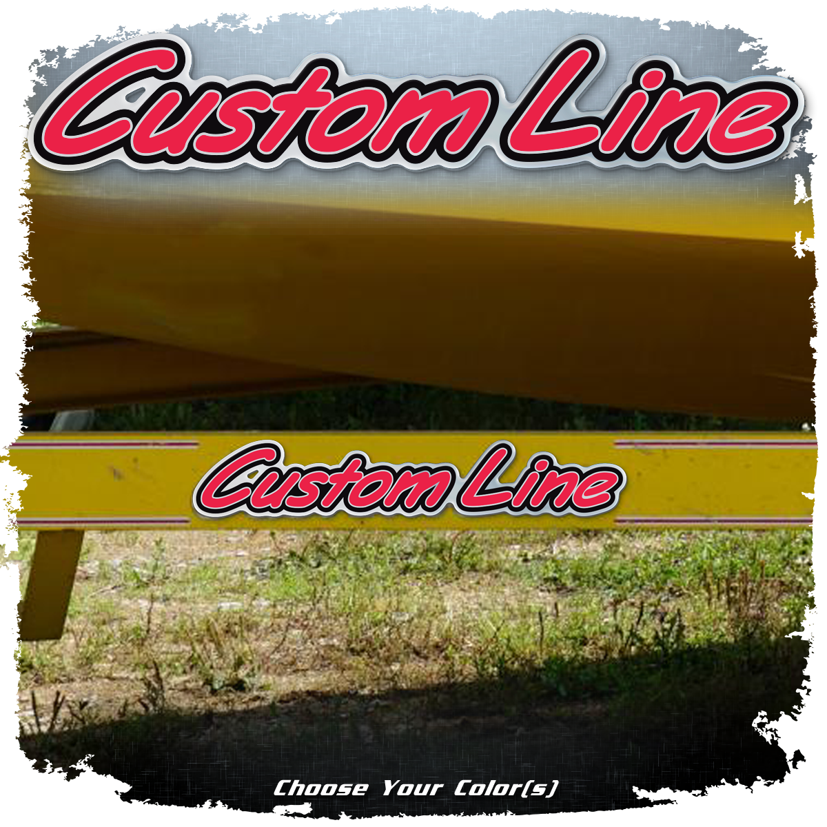Domed Custom Line Decals