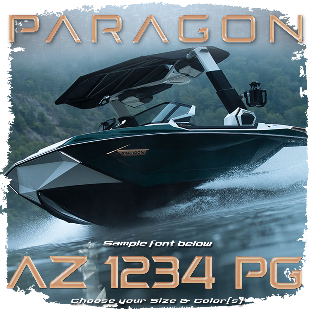 Paragon by Nautique Domed Registration, Choose Your Own Colors