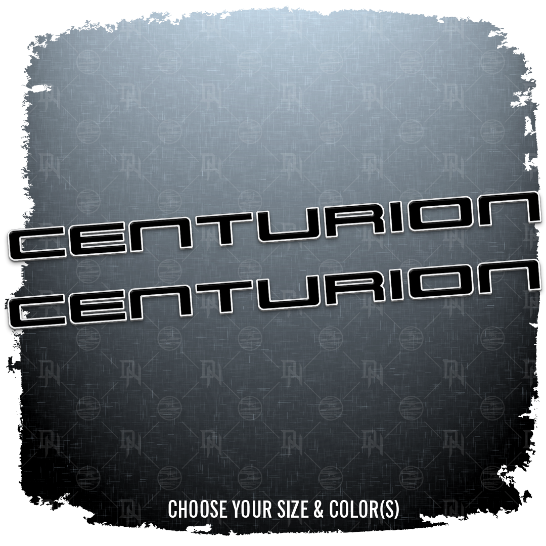 Domed Centurion Brand Decals
