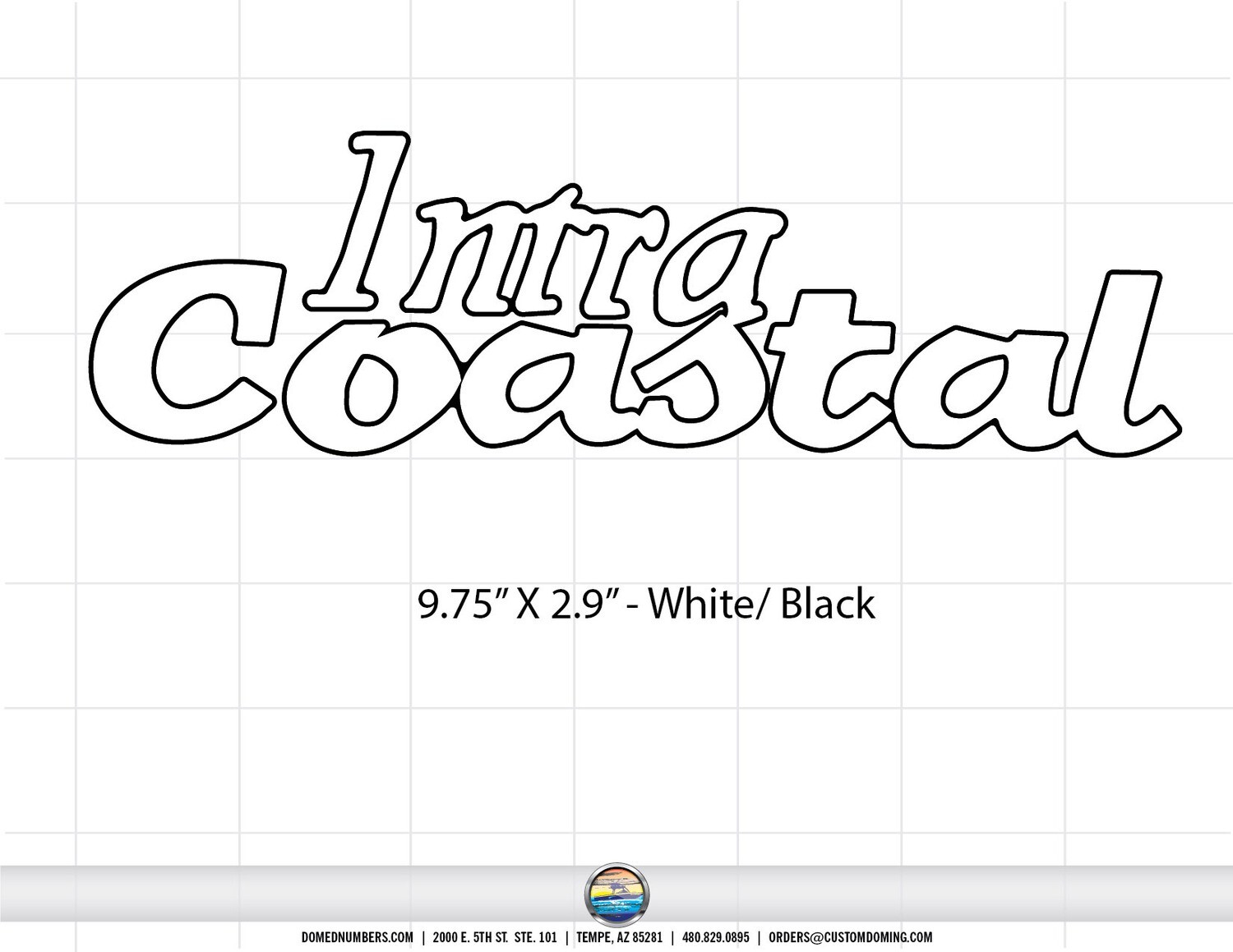 Custom Axis domed decal - Garrett