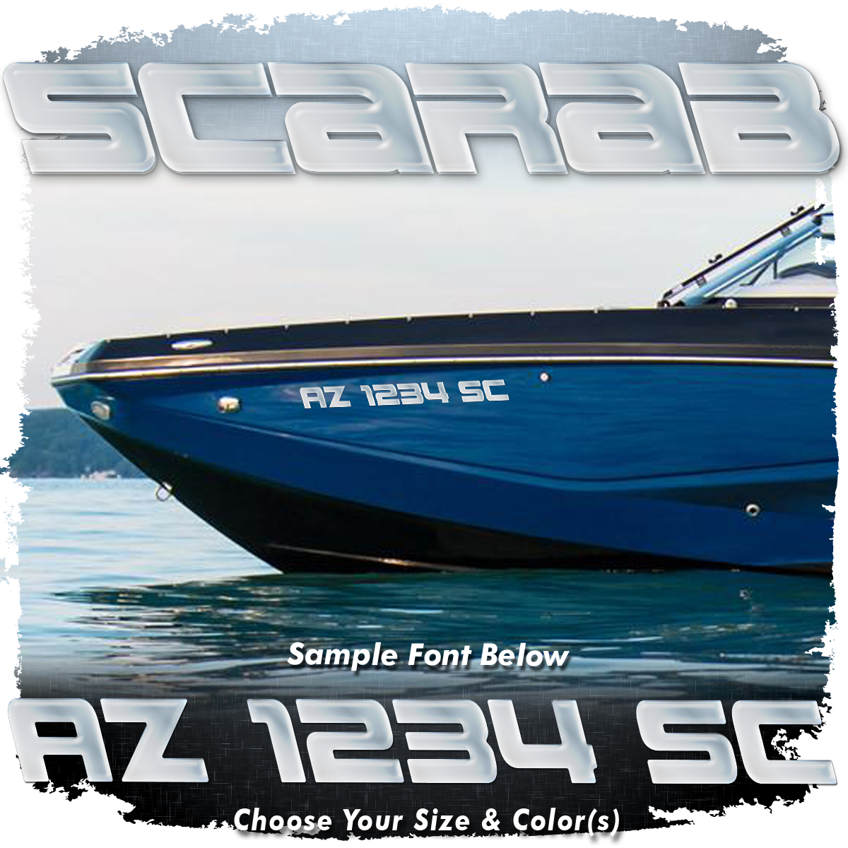 Scarab Registration (2 included), Choose Your Own Colors