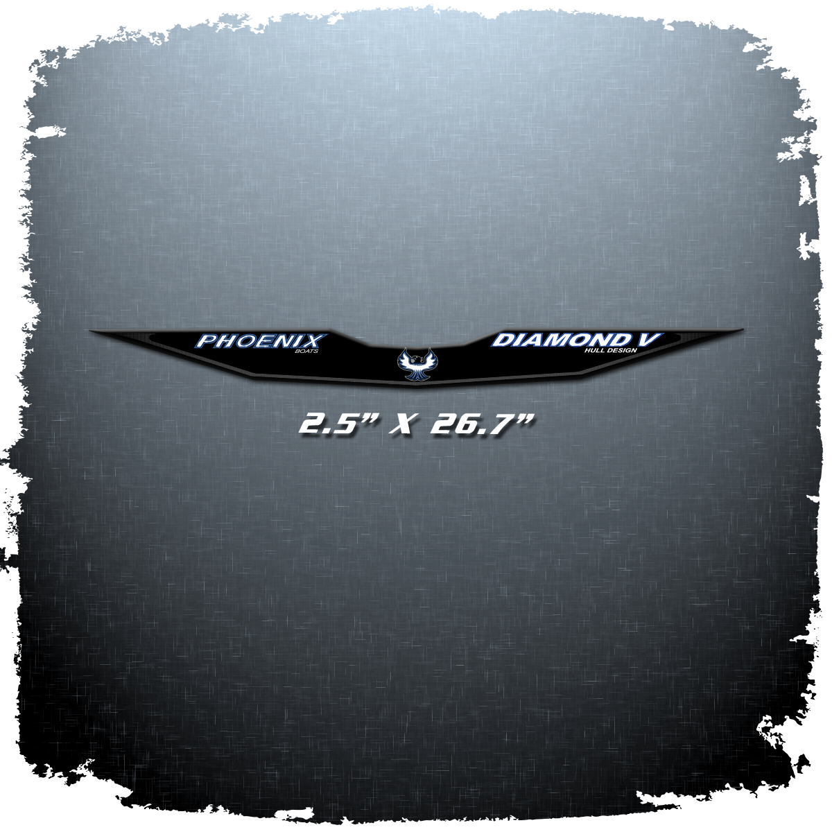 Phoenix Boats Diamond V Center Decal