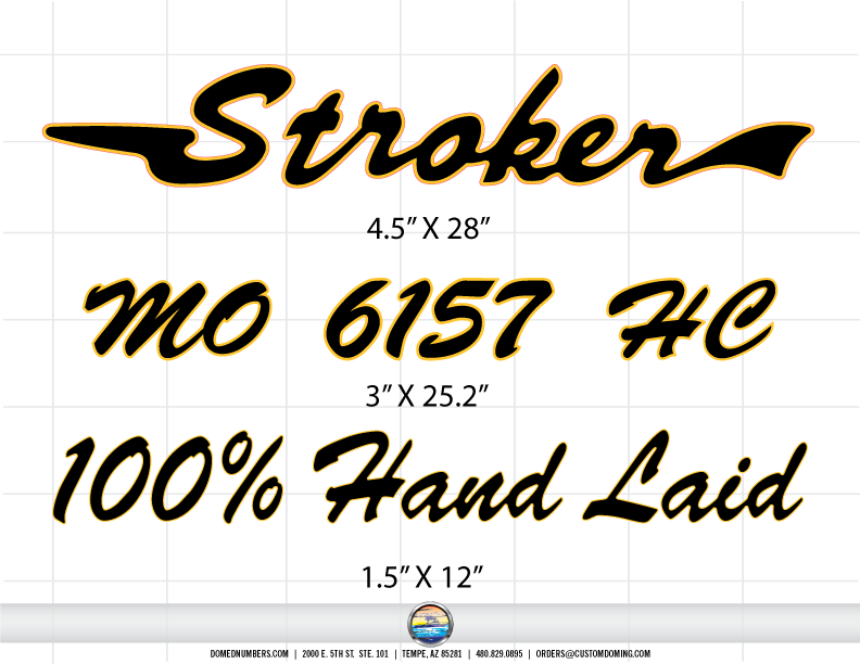STROKER Decals and Boat Name