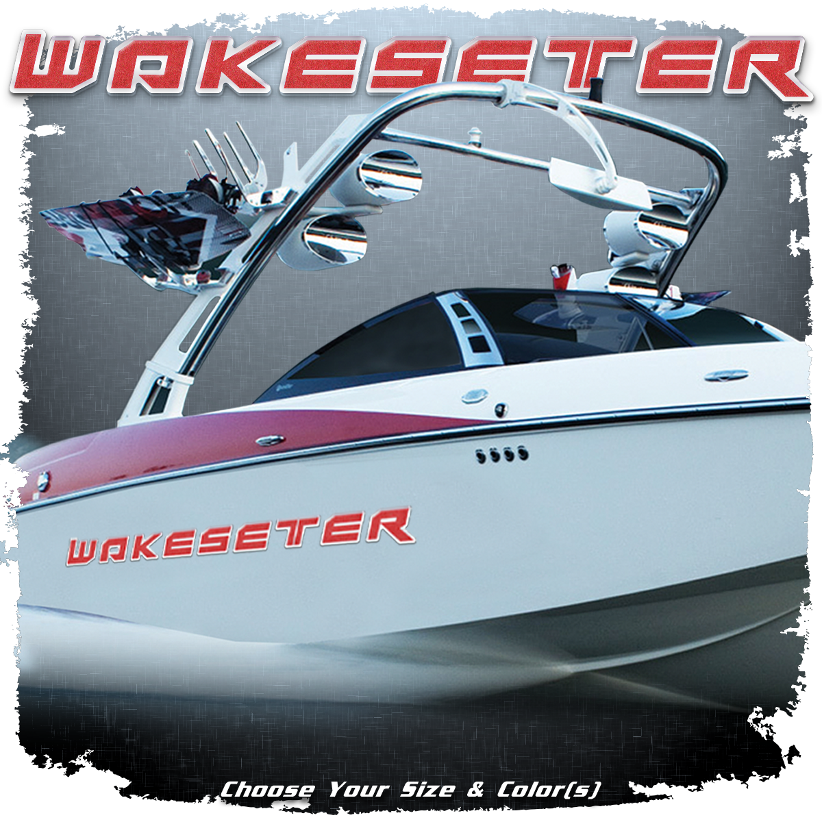 Malibu Wakesetter Decal, 2014 - current, Choose Your Size & Color (1 ...