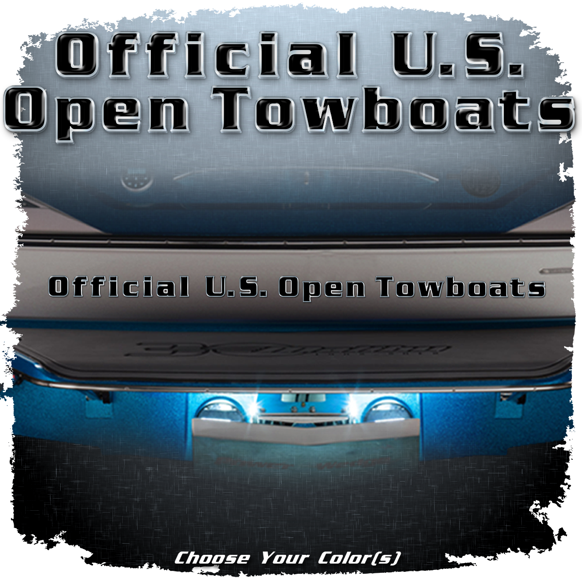 Malibu Official U.S. Open Towboats Domed Decal, Choose Your Color(s)