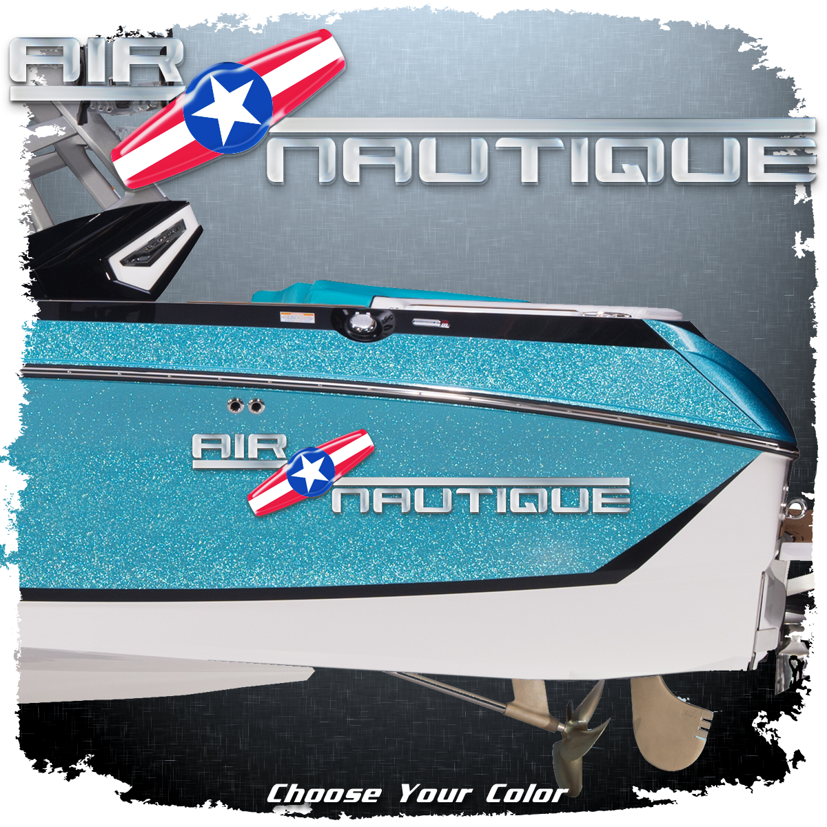 Domed 2000-05 Air Nautique Wakeboard Decal, Choose Your Color (1 included)
