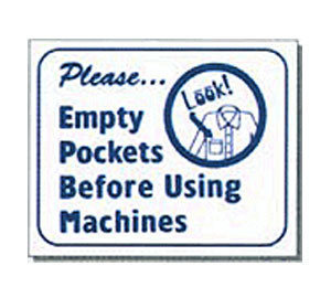 L124 Please Empty Pockets… – Online Store – Gold Coin Laundry Equipment