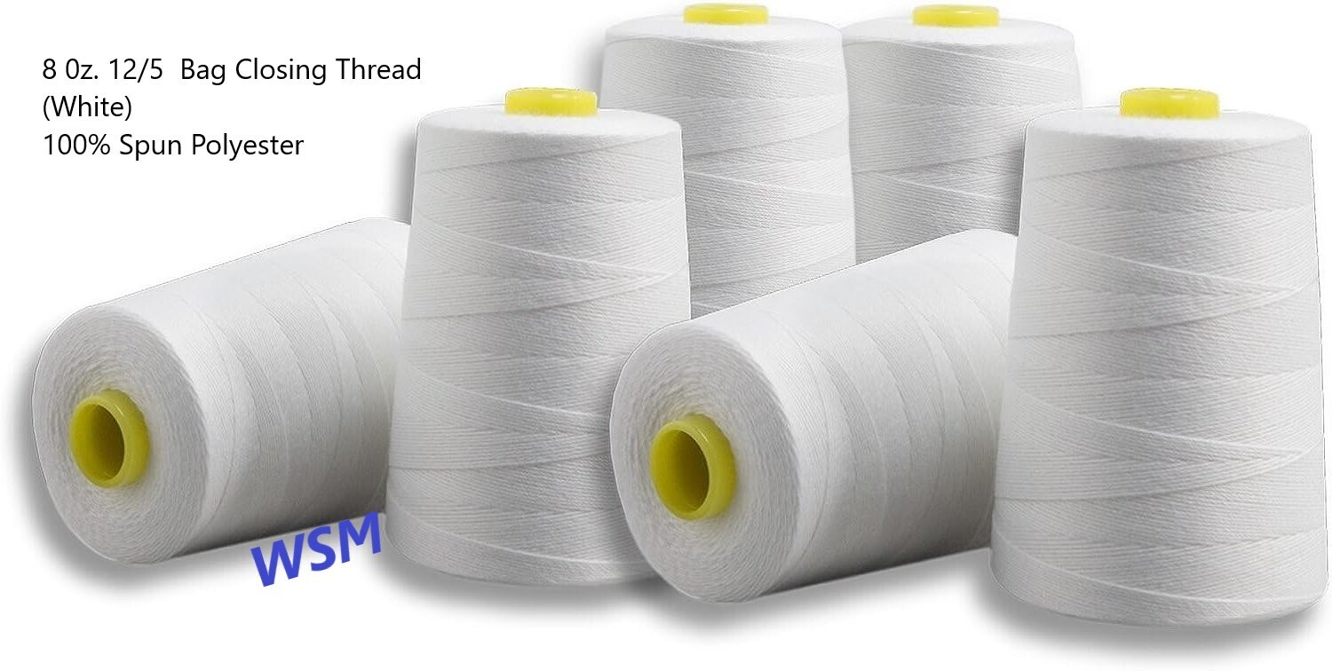 Bag Closer Thread White Polyester