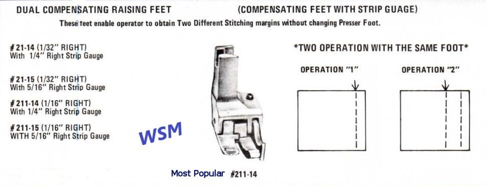 Dual Compensating Feet - FREE SHIPPING