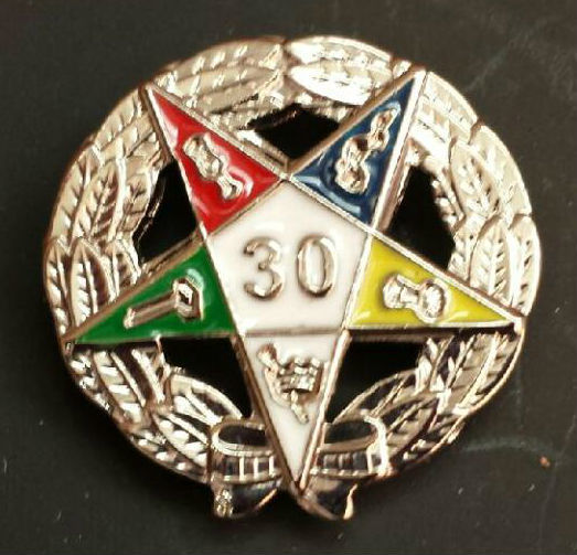 OES 30 Year Service Pin Silver