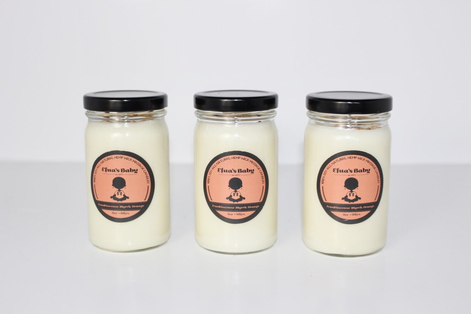 Frankincense/Myrrh/Orange 8oz Soy Candle