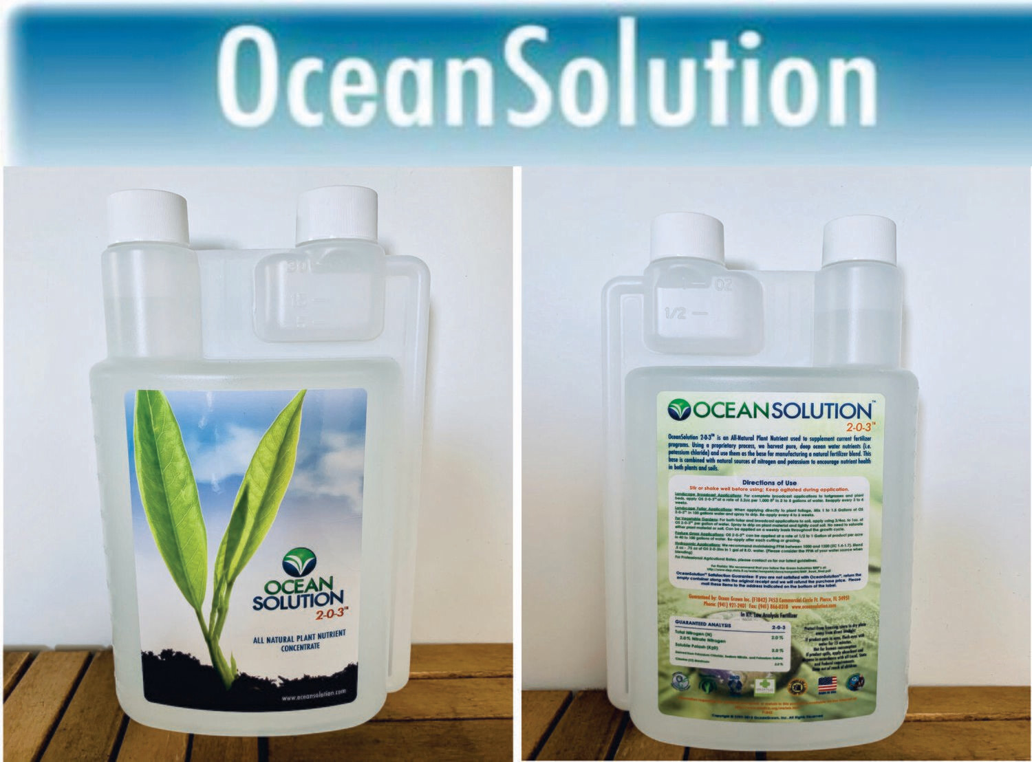 Ocean Solution (Plant Food) A Little goes a long way (Concentrated) 1 ...