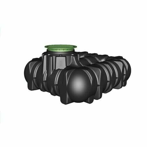 Rainwater Harvesting Tank Low Profile 3000L Graf Platin Garden-Comfort