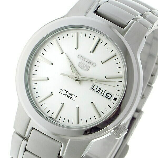 Reloj Automático Hombre Seiko 5 SNKA01K1 dial blanco acero SNKA01