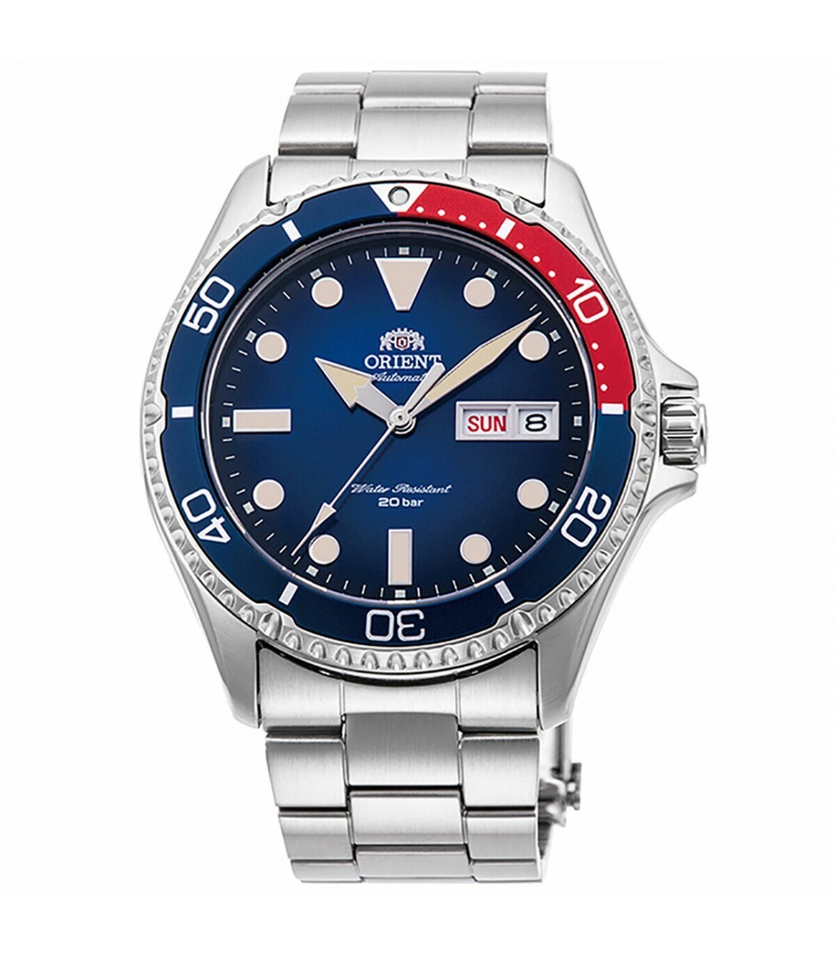 reloj automático hombre Orient New Kamasu RA-AA0812L "pepsi" dial azul ...