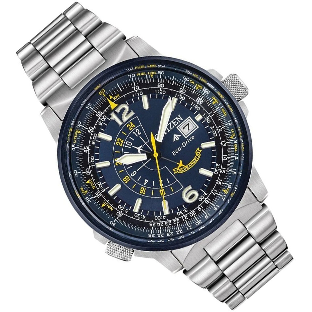 Reloj aviador hombre Citizen Promaster Nighthawk Blue Angels BJ7006-56L ...