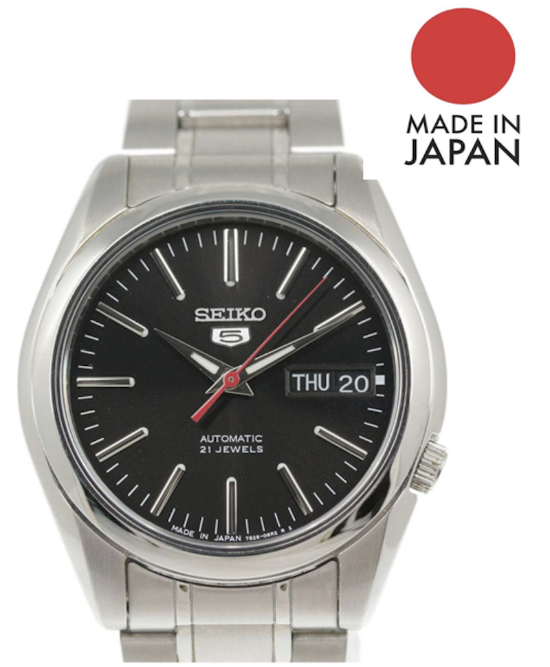 Reloj automático hombre Seiko 5 Classic SNKL45J1 MADE IN JAPAN 37mm ...