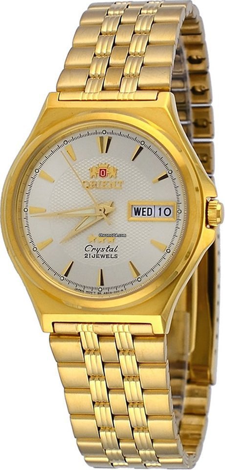 Reloj hombre automático Orient 3 Star FAB05001C DORADO correa acero