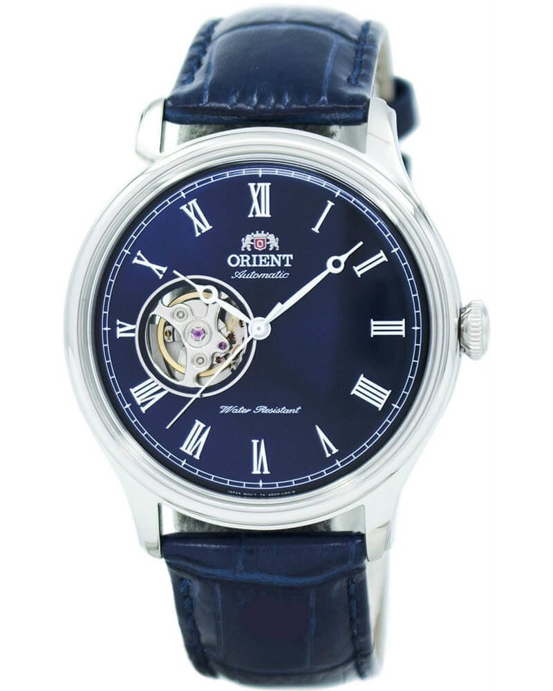 reloj hombre automático Orient Open Heart FAG00004D correa cuero dial ...