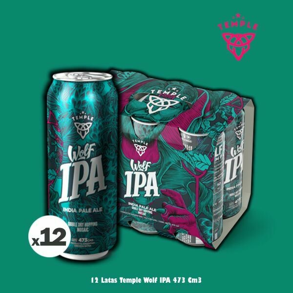 12 Temple Wolf IPA Lata 473 Cm3