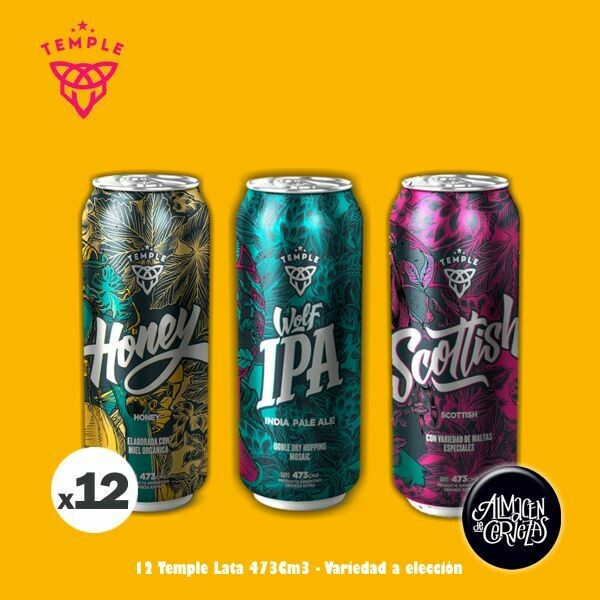 12 Temple Lata 473 Cm3. Variedad a elección
