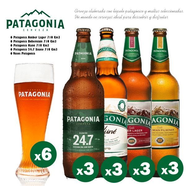 Familia Patagonia Vasos Curvo 300Cc