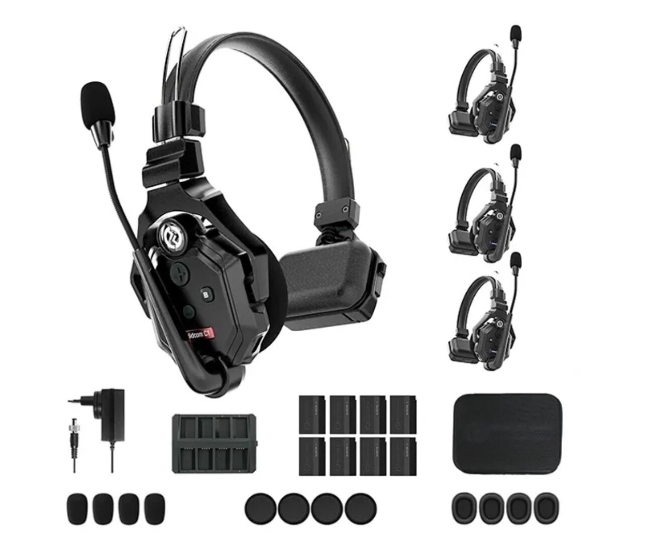 Hollyland Solidcom C1 Wireless Headset Intercom System 4-Person Full ...