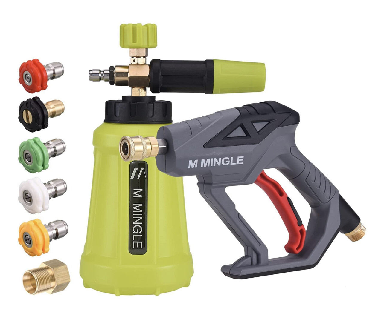 Pistola de lavado a alta presión Lanza de espuma para nieve, 4000 PSI ...