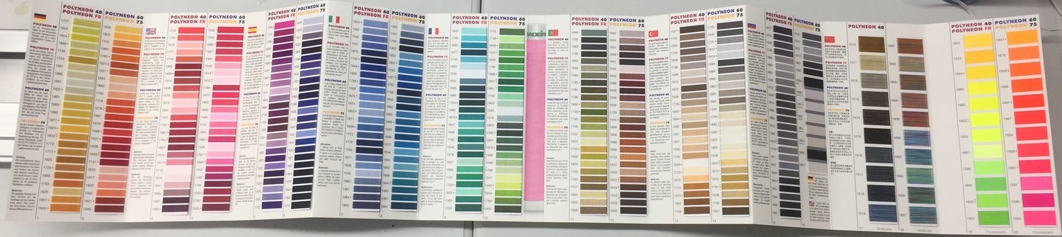 Madeira Polyneon Color Chart – Store – HM Custom Threads