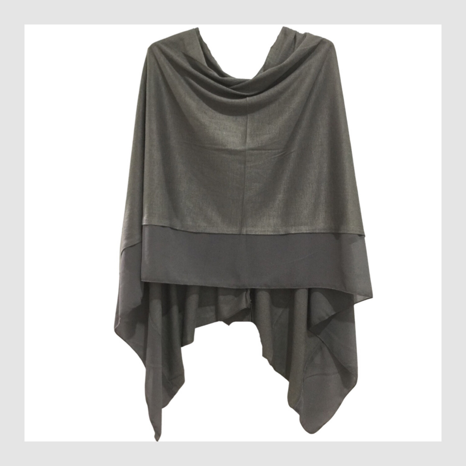 Fossil Grey Lightweight Poncho