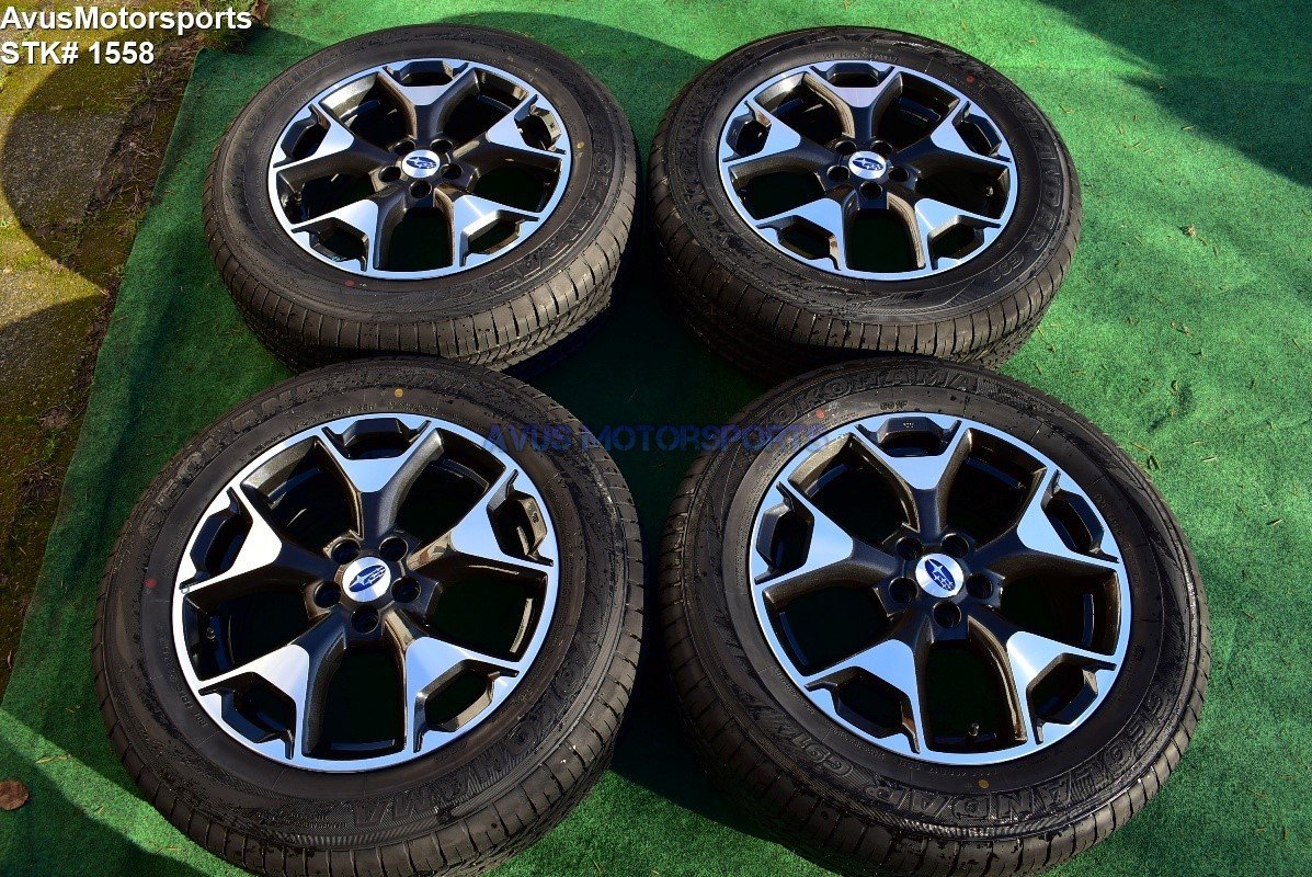 2018 Subaru XV Crosstrek OEM 17" Factory Wheels Yokohama P225/60R17 Tires