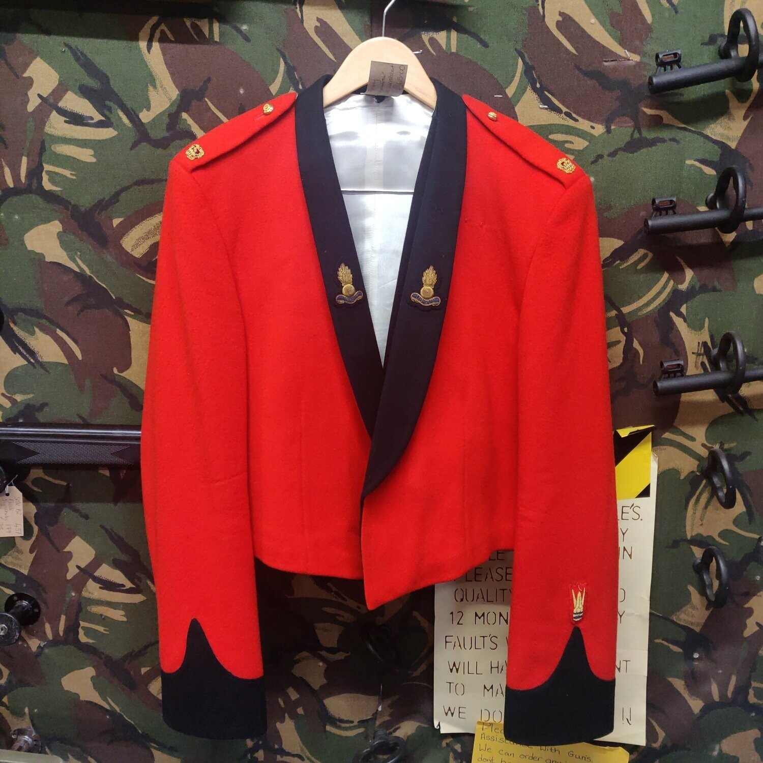 Genuine British Army Issue Royal Engineers Mess Dress Waistcoat and Jacket