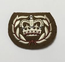 British Army Warrant Officer WO2 RQMS Rank Crown Badge