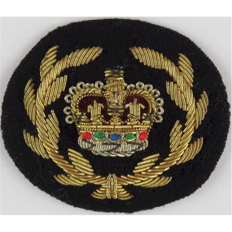 British Army Genuine Bullion wire-embroidered WO2 (RQMS) No1 Dress rank ...