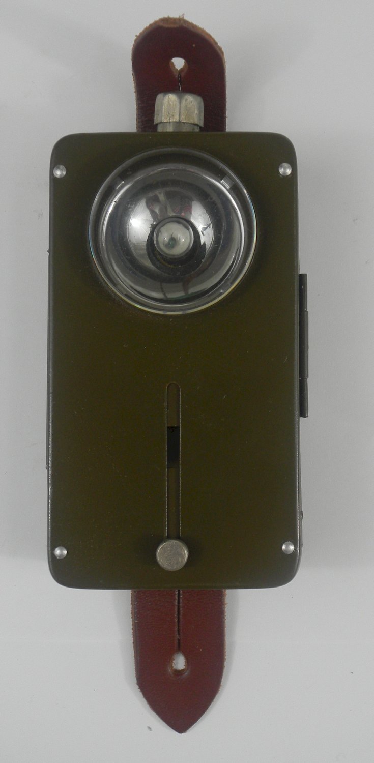 German Army WW2 Original Issue Field Tin Flashlight Torch