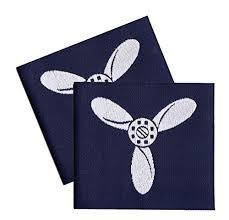 British Military Royal Air Force Senior Aircraftman Rank Slide Badge