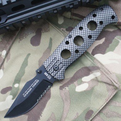 New RUI Titanium Coated Stainless Steel Folding Knife with Carry Pouch ...