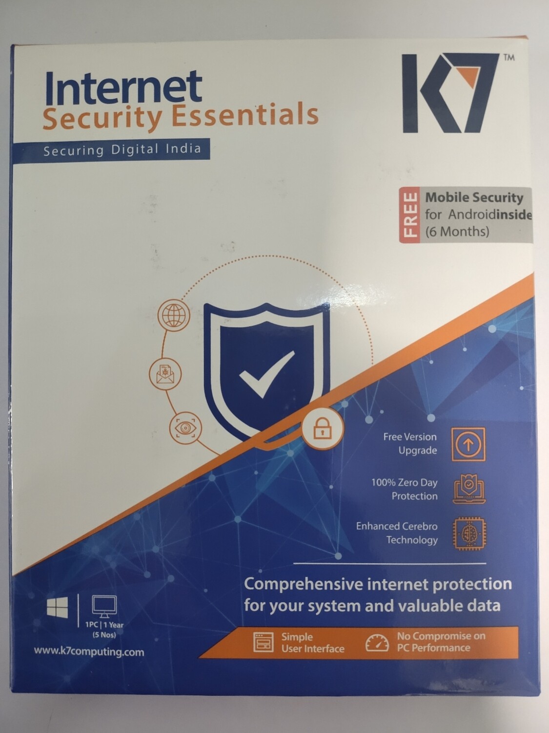 5pc, 1year, K7 Internet Security Essentials – Rs.800 – LT Online Store