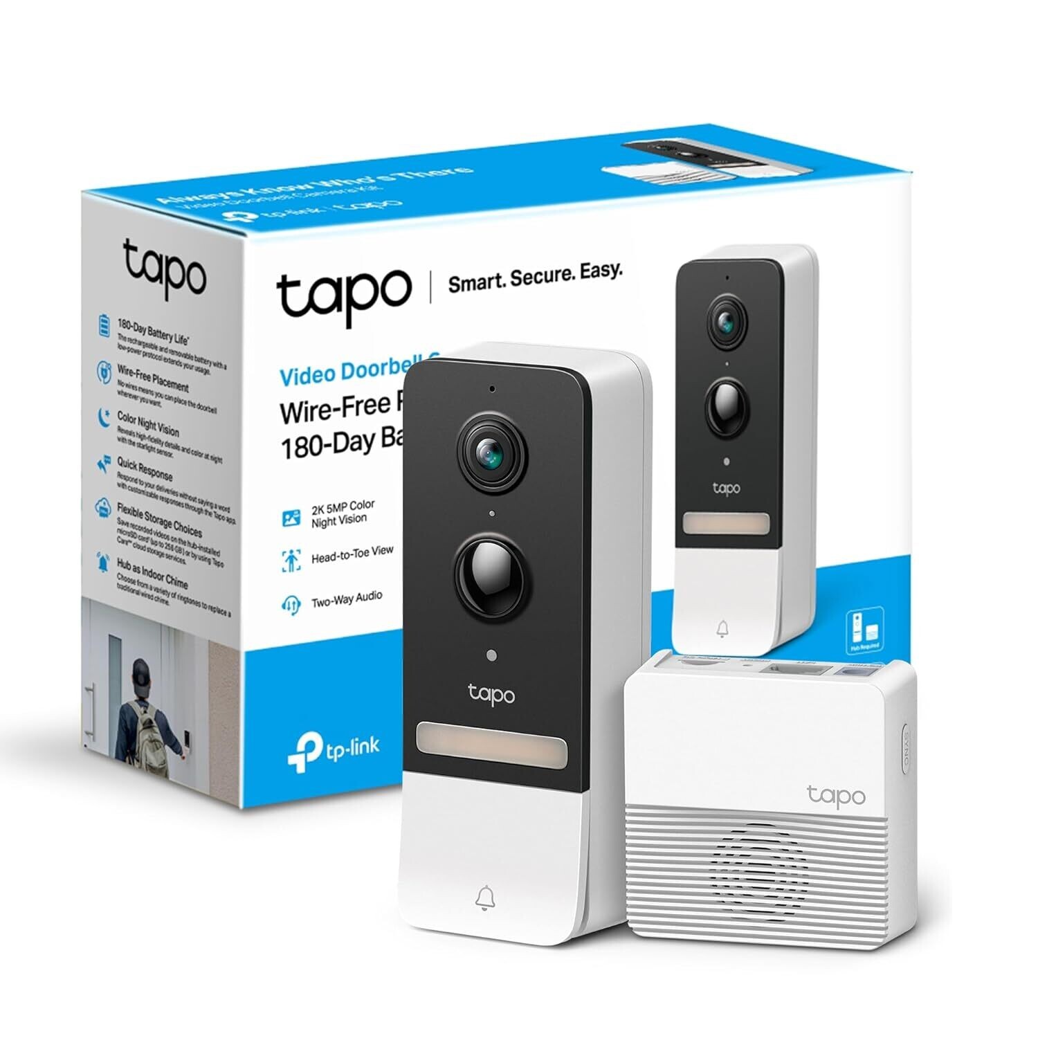 TP-Link Tapo D230S1 Smart Batery Video Doorbell-Rs.8400 – LT Online Store