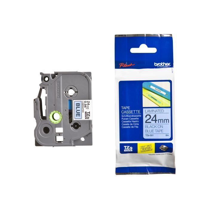 Brother Tze-551 Black on Blue 24mm Label Tape – Rs.1340 – LT Online Store