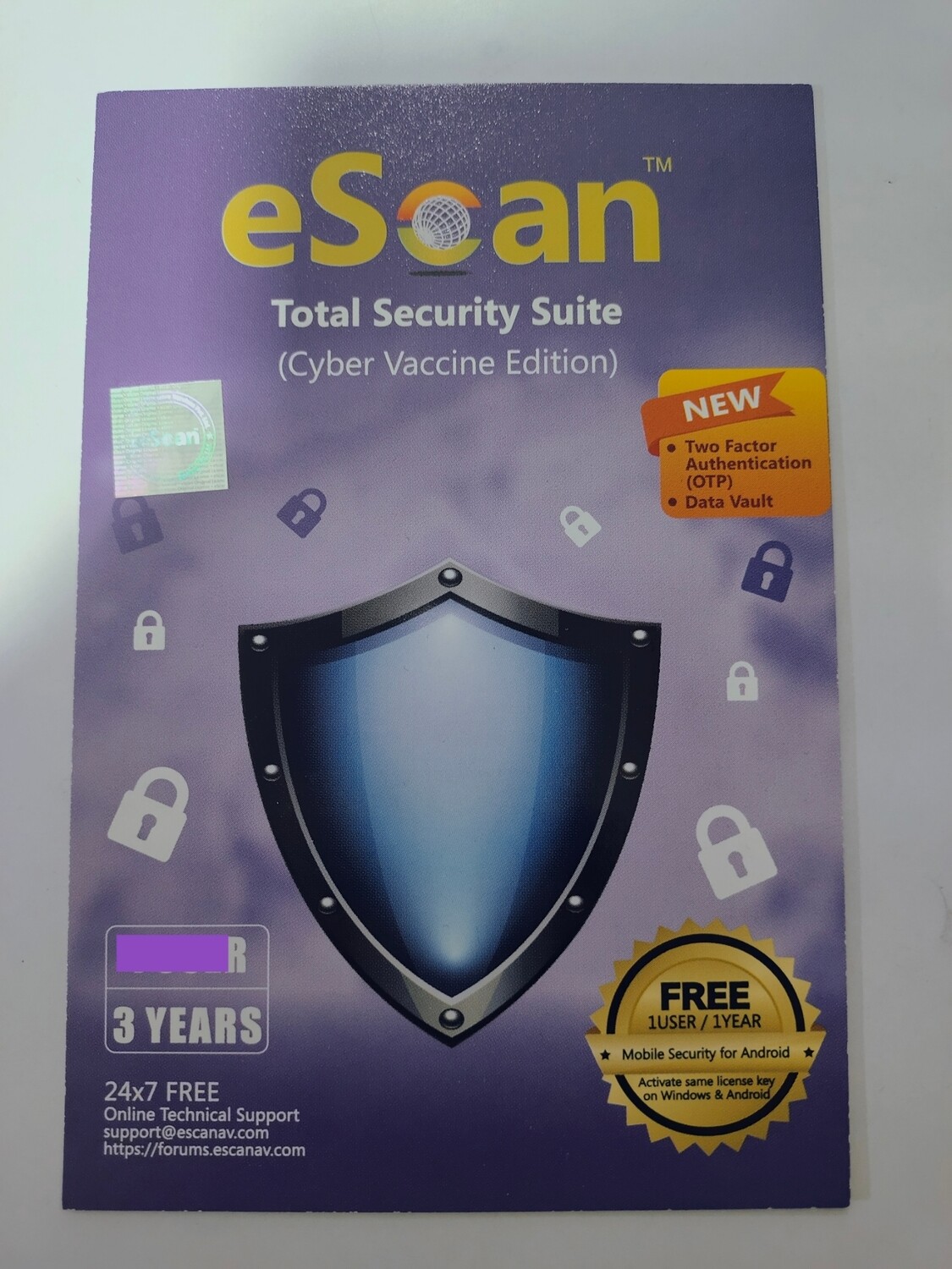 New v22x, 2pc, 3 Year, eScan Total Security – Rs.1200 – LT Online Store